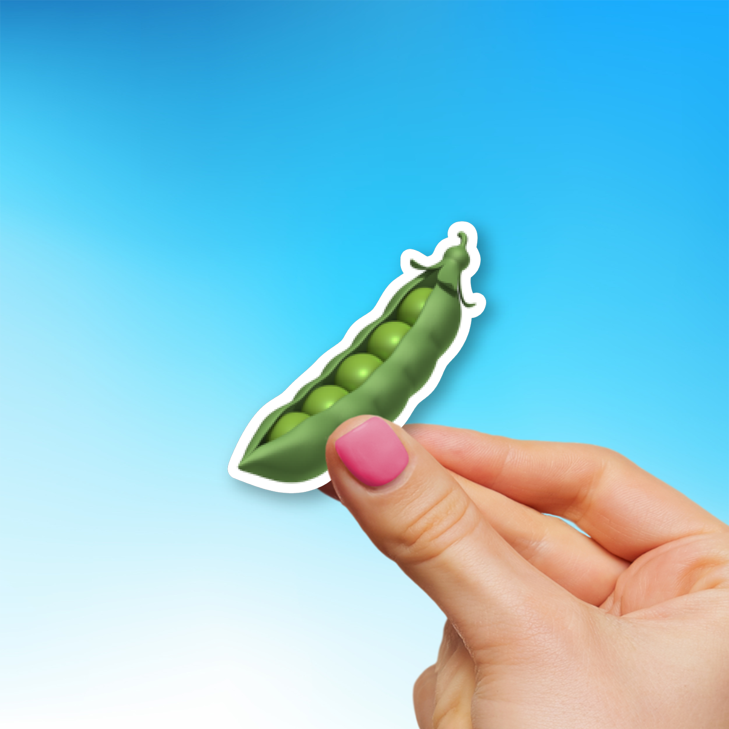 Pea Pod Emoji Sticker - Die-Cut, Multiple Sizes – EmojiStickers.com
