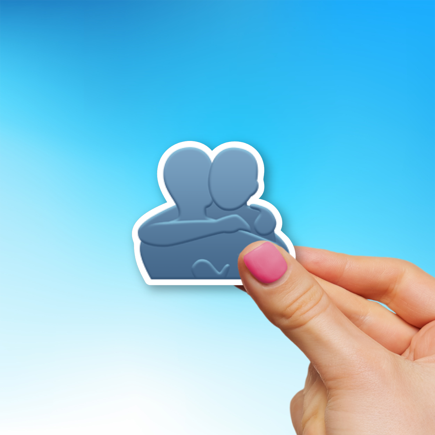 🫂 People Hugging Emoji Sticker - Die-Cut, Multiple Sizes ...