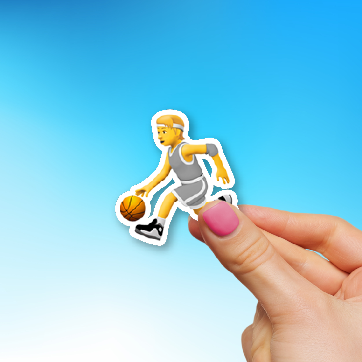 ⛹️ Person Bouncing Ball Emoji Sticker - Die-Cut, Multiple Sizes ...