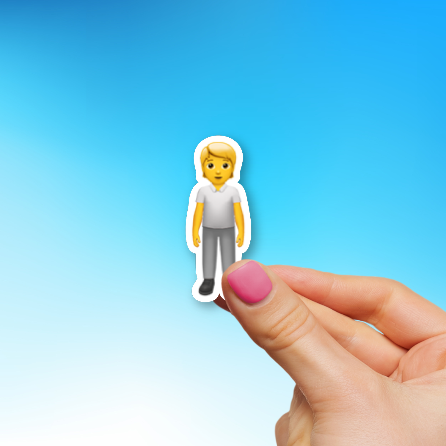🧍 Person Standing Emoji Sticker - Die-Cut, Multiple Sizes ...