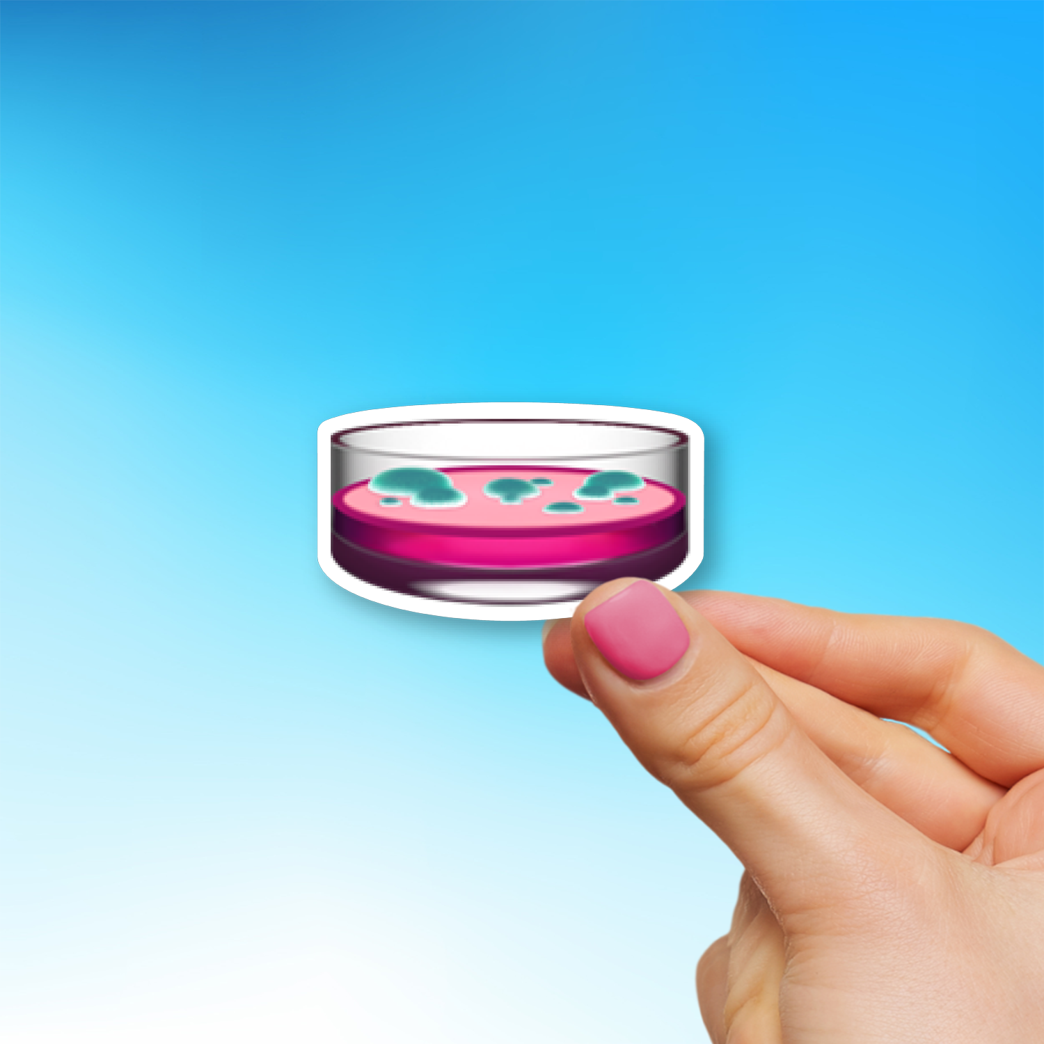 🧫 Petri Dish Emoji Sticker - Die-Cut, Multiple Sizes – EmojiStickers.com