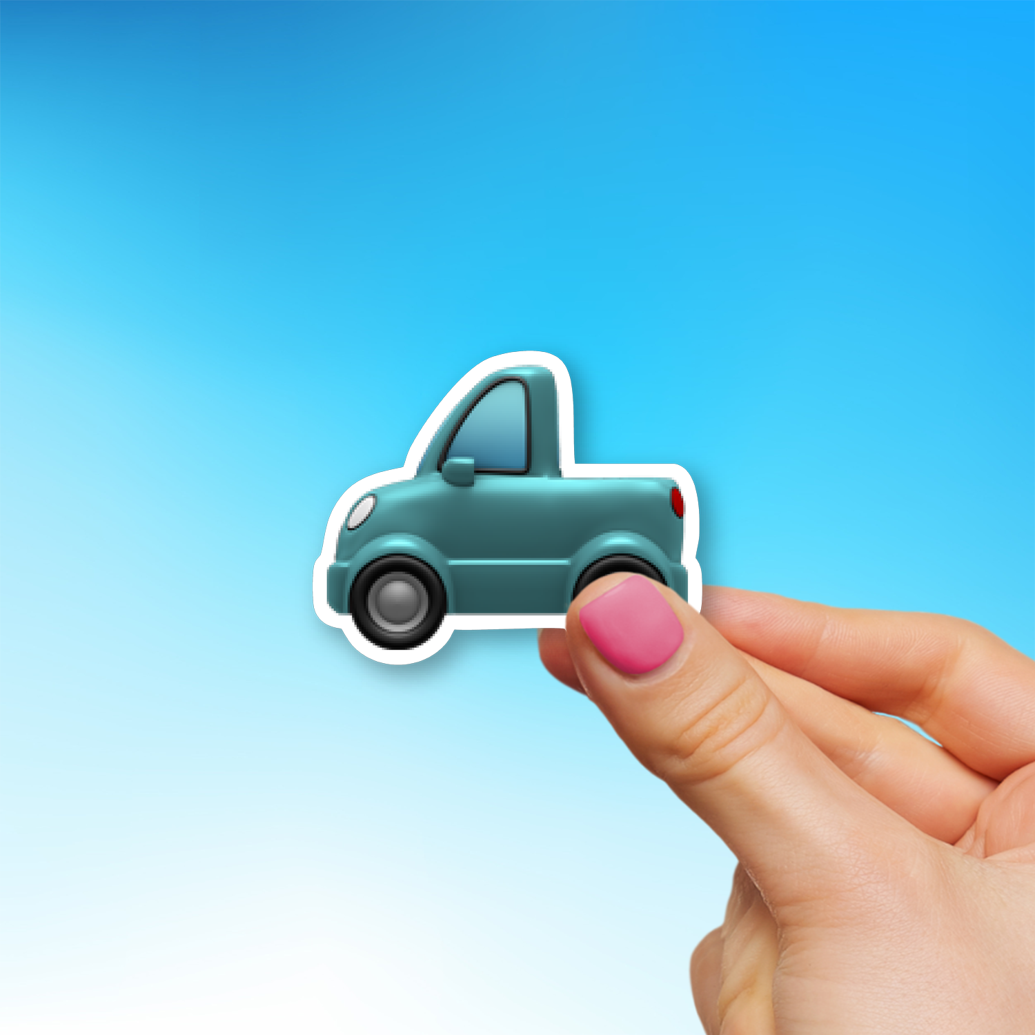 🛻 Pickup Truck Emoji Sticker - Die-Cut, Multiple Sizes – EmojiStickers.com