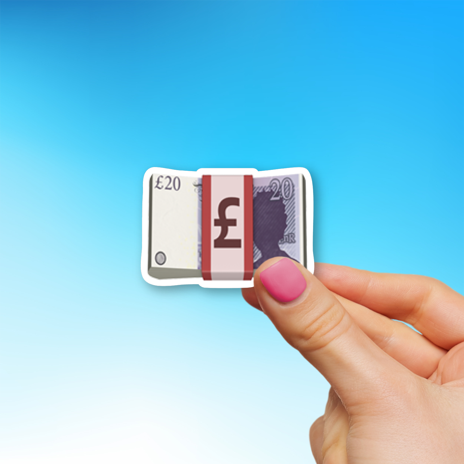 💷 Pound Banknote Emoji Sticker - Die-Cut, Multiple Sizes ...