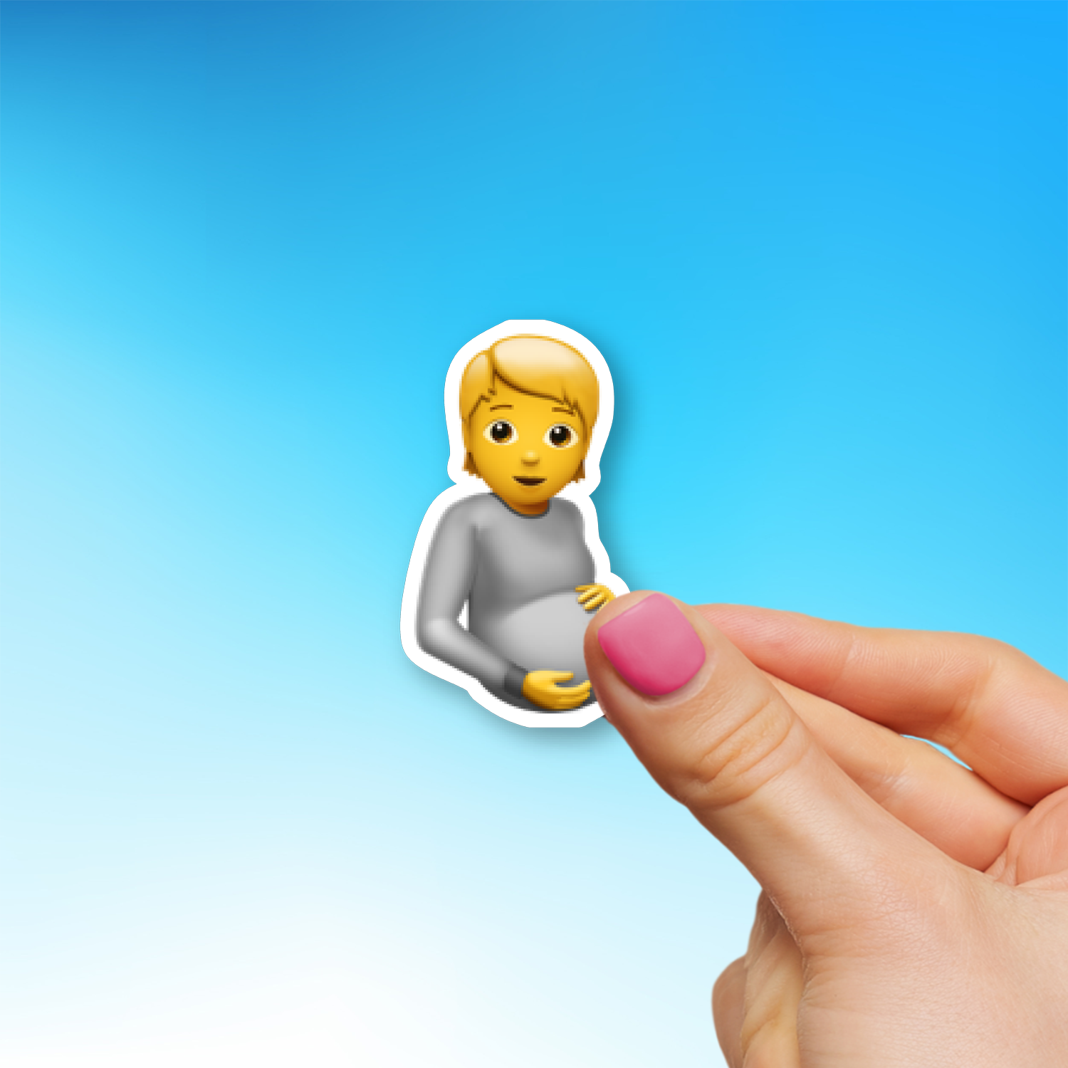 🫄 Pregnant Person Emoji Sticker - Die-Cut, Multiple Sizes ...