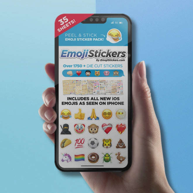 iPhone Emoji Sticker Pack 1750 Die Cut Emojis from EmojiStickers.com