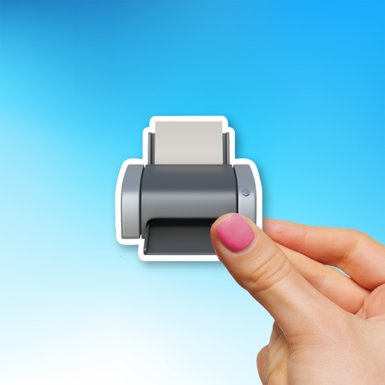 🖨️ Printer Emoji Sticker - Die-Cut, Multiple Sizes – EmojiStickers.com