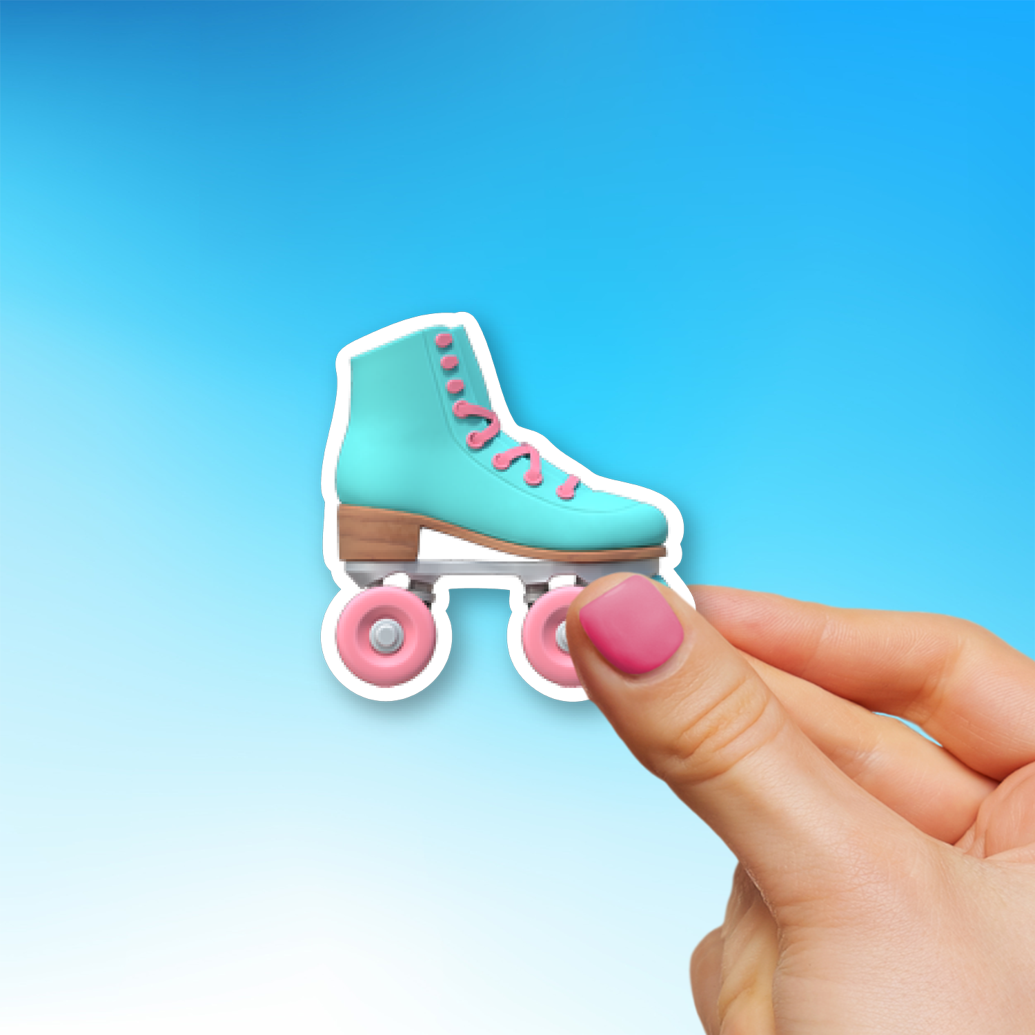 🛼 Roller Skate Emoji Sticker - Die-Cut, Multiple Sizes – EmojiStickers.com