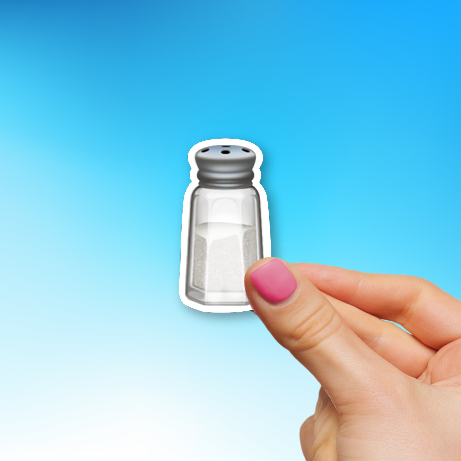 🧂 Salt Emoji Sticker - Die-Cut, Multiple Sizes – EmojiStickers.com
