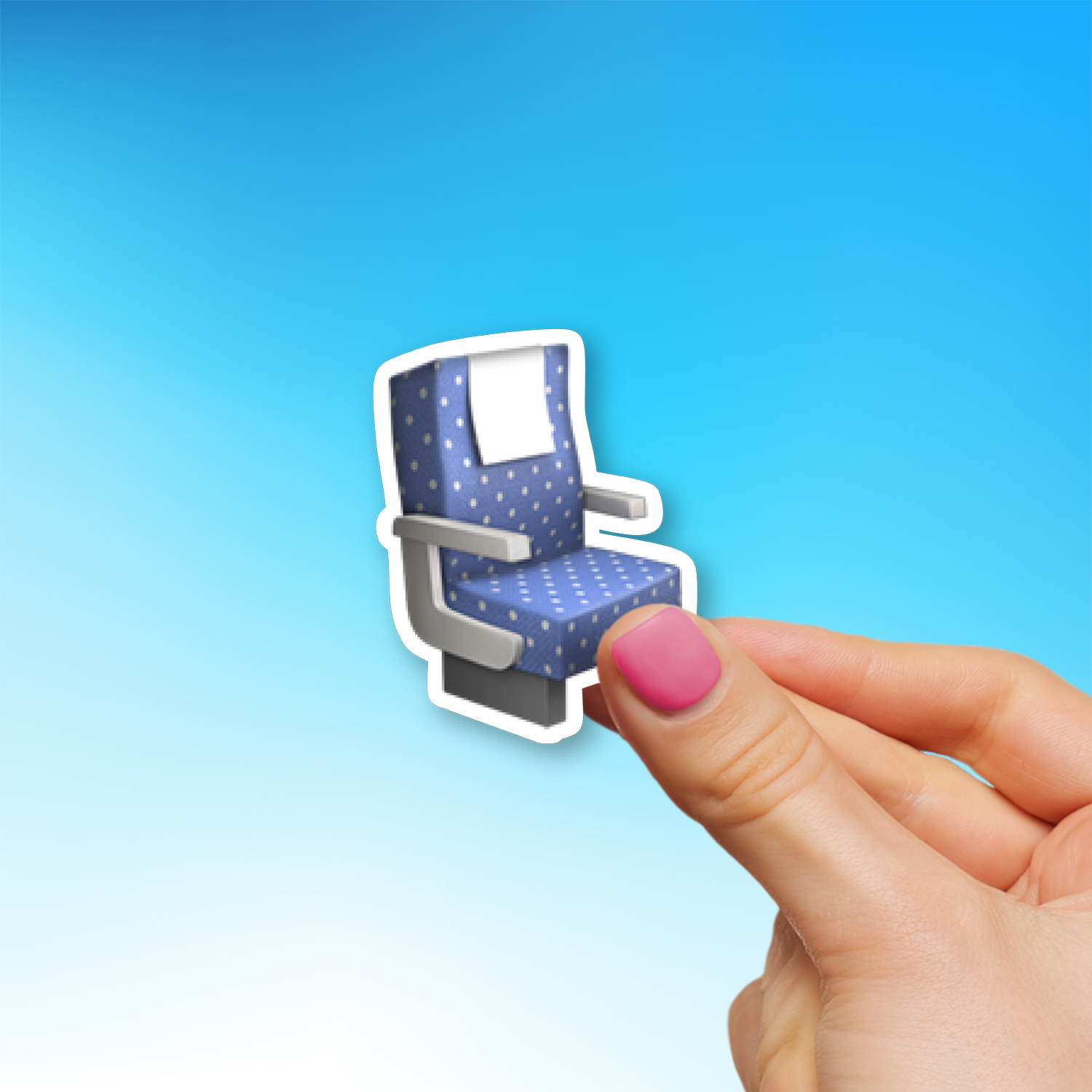 💺 Seat Emoji Sticker - Die-Cut, Multiple Sizes – EmojiStickers.com