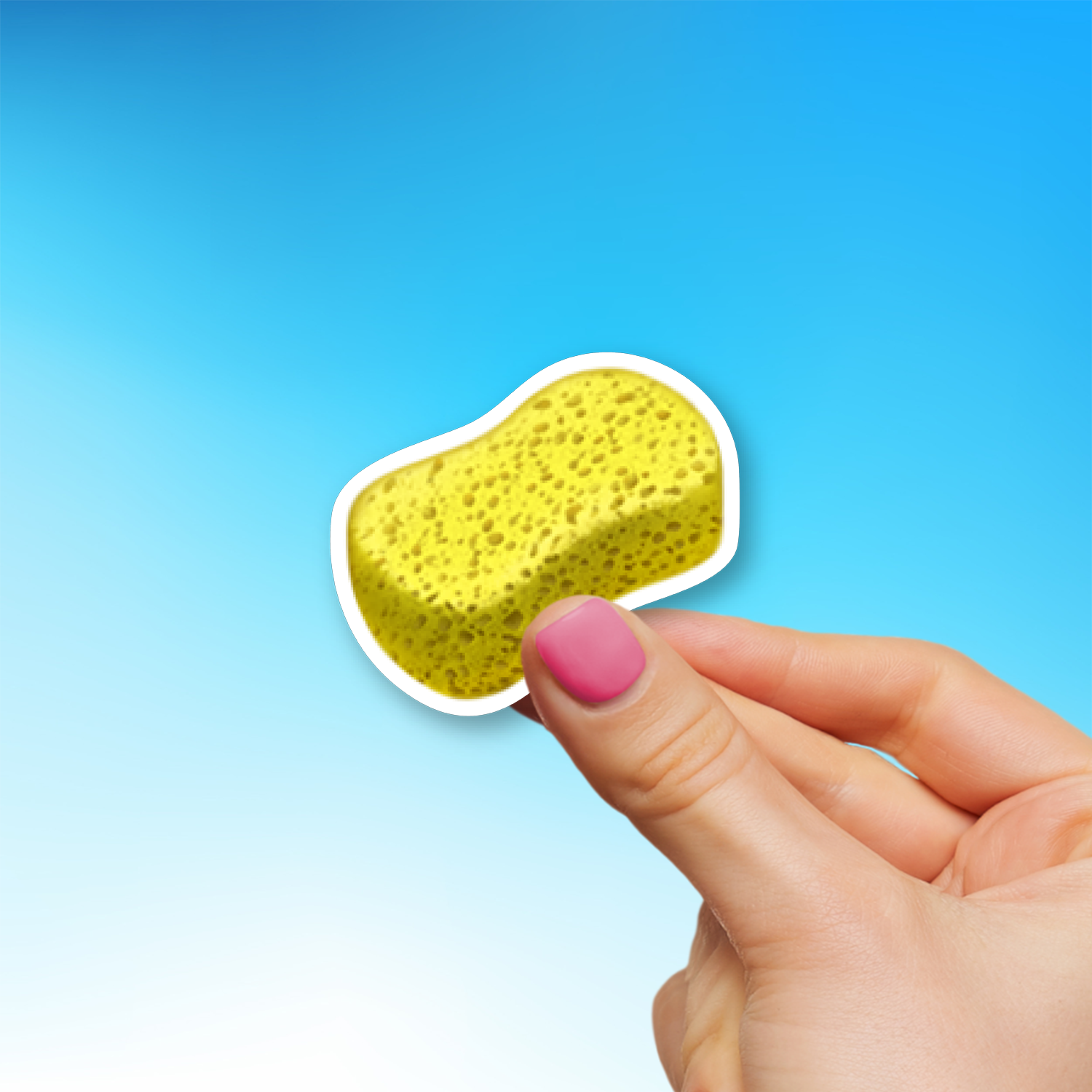 🧽 Sponge Emoji Sticker - Die-Cut, Multiple Sizes – EmojiStickers.com