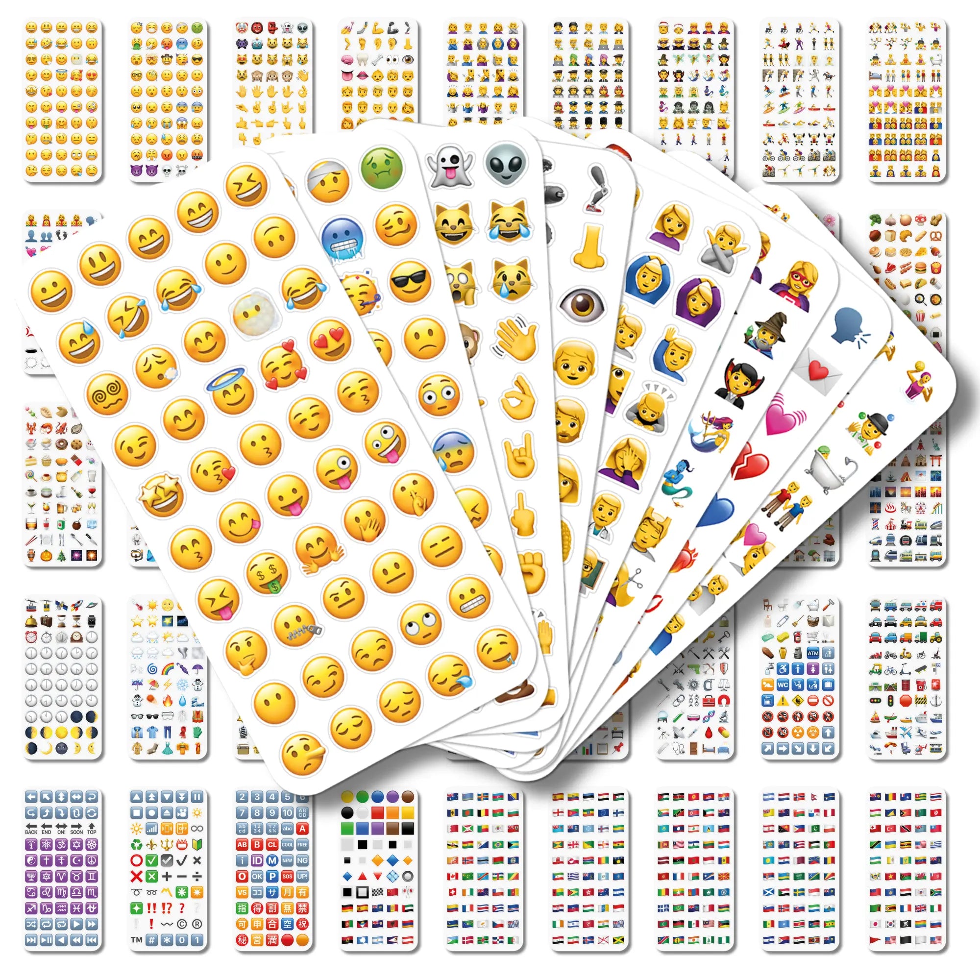 iPhone Emoji Sticker Pack 1750 Die Cut Emojis from EmojiStickers.com
