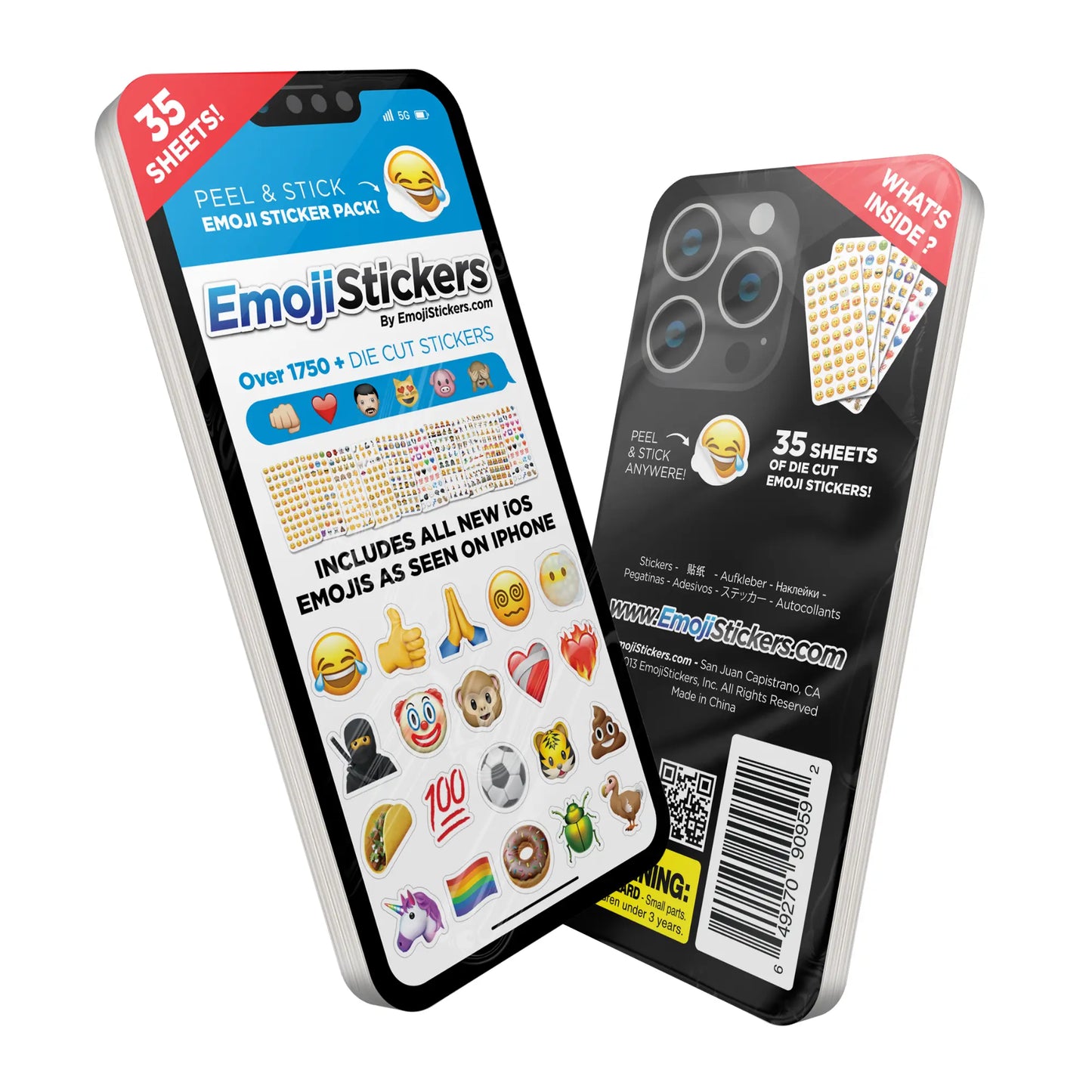 iPhone Emoji Sticker Pack 1750 Die Cut Emojis from EmojiStickers.com