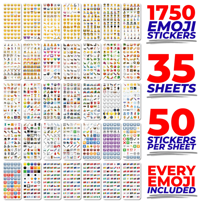 Emoji Stickers | Die Cut Stickers as seen on iPhones & Instagram ...