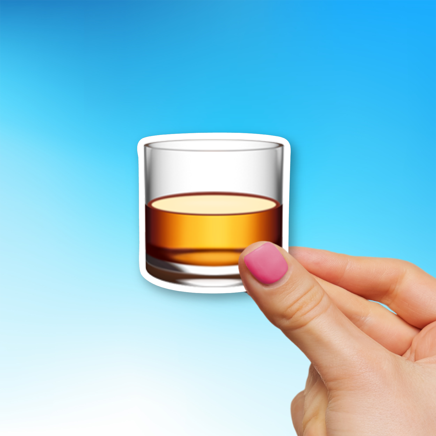 🥃 Tumbler Glass Emoji Sticker - Die-Cut, Multiple Sizes – EmojiStickers.com