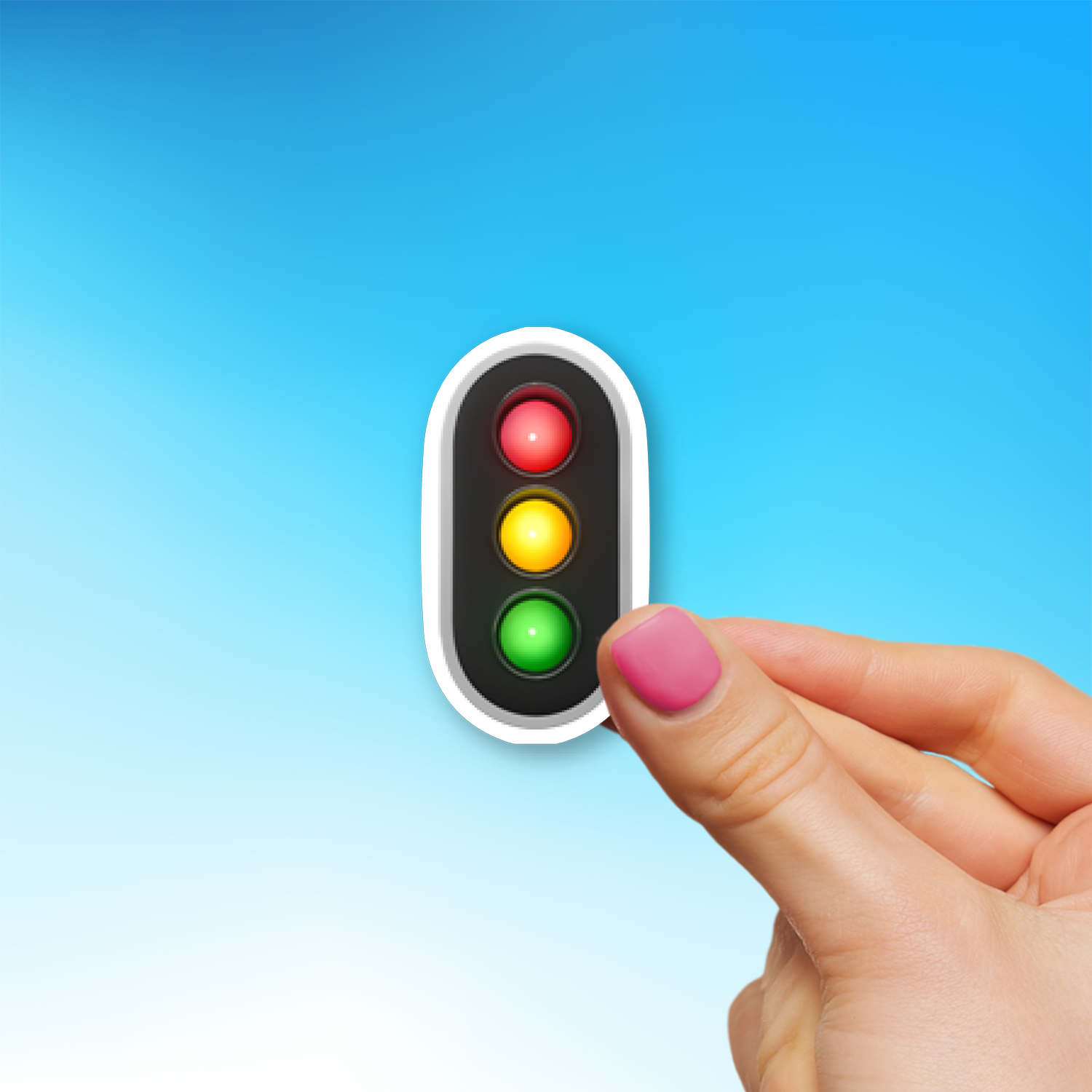 🚦 Vertical Traffic Light Emoji Sticker - Die-Cut, Multiple Sizes ...