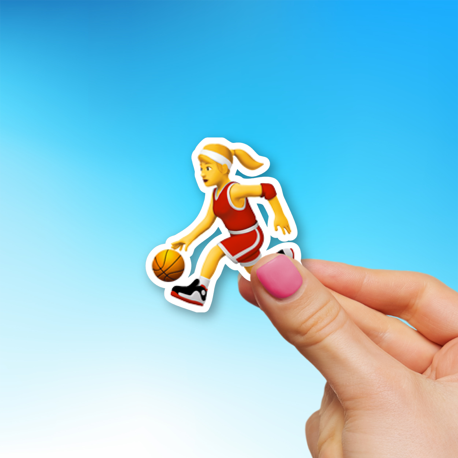 ⛹️‍♀️ Woman Bouncing Ball Emoji Sticker - Die-Cut, Multiple Sizes ...