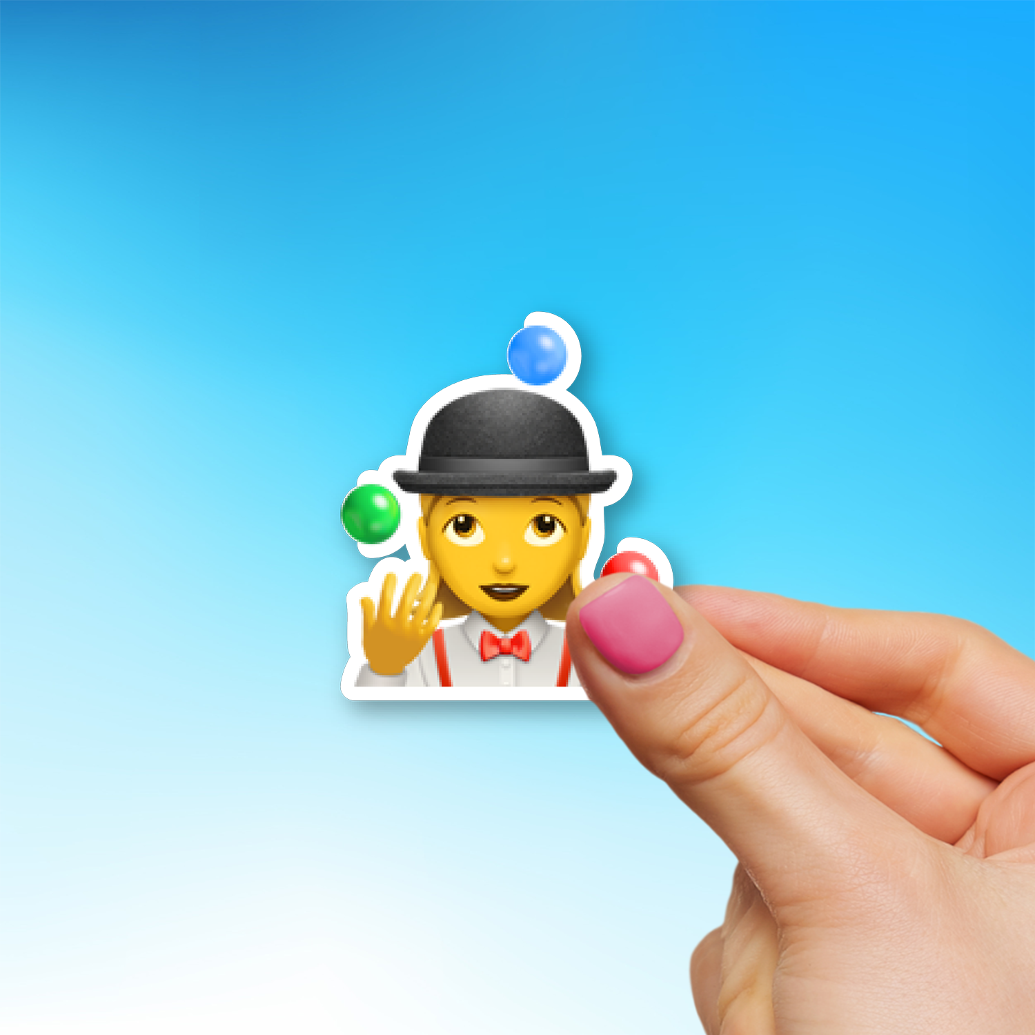 🤹‍♀️ Woman Juggling Emoji Sticker - Die-Cut, Multiple Sizes ...