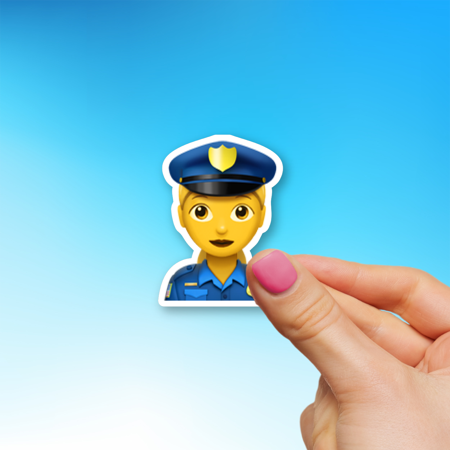 👮‍♀️ Woman Police Officer Emoji Sticker - Die-Cut, Multiple Sizes ...