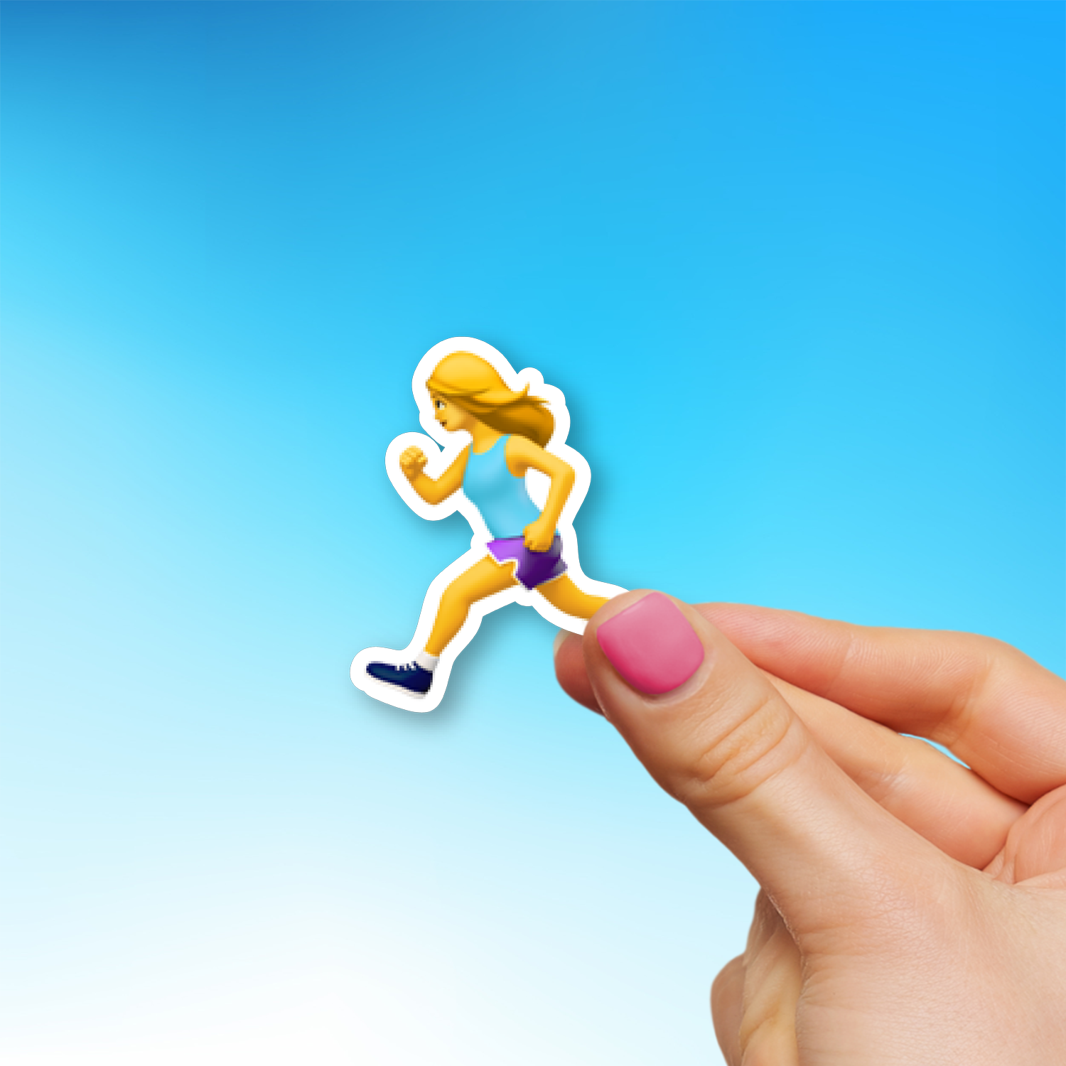🏃‍♀️ Woman Running Emoji Sticker - Die-Cut, Multiple Sizes ...