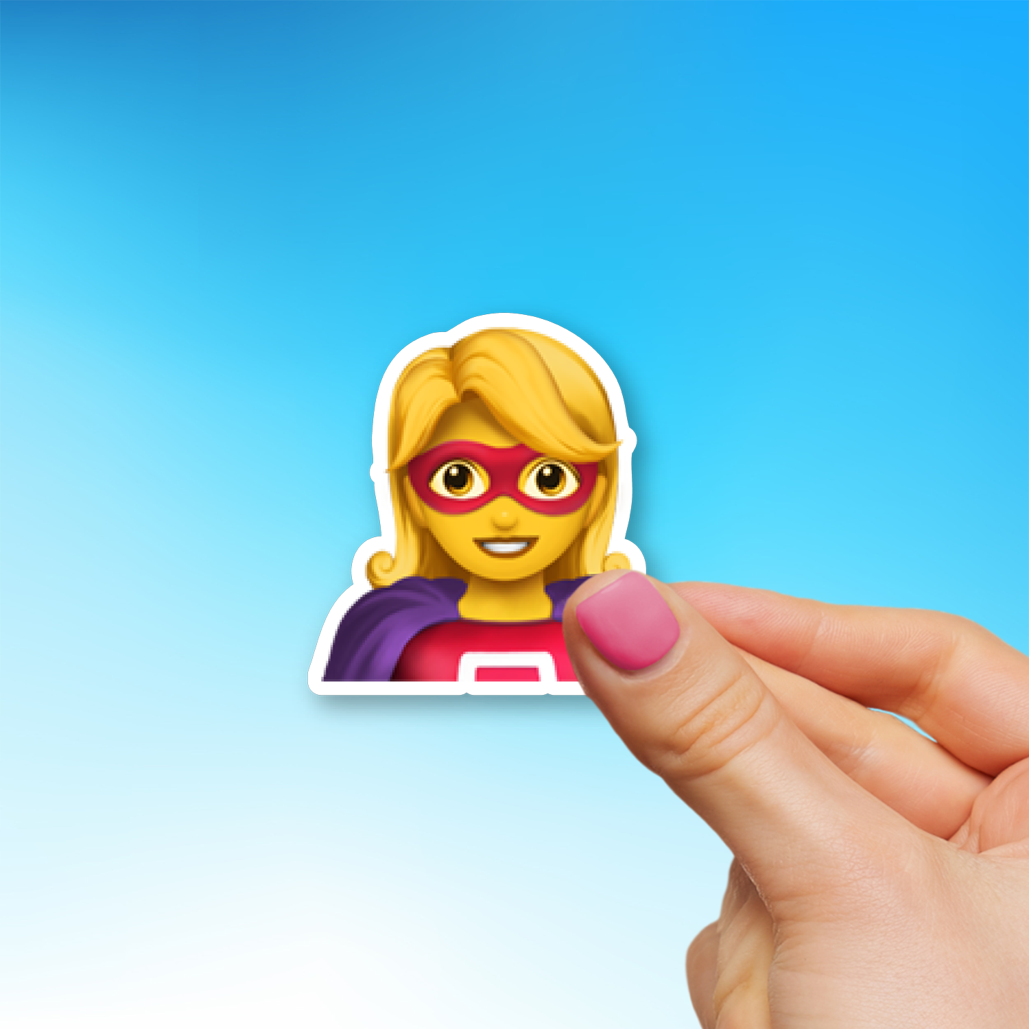 🦸‍♀️ Woman Superhero Emoji Sticker - Die-Cut, Multiple Sizes ...