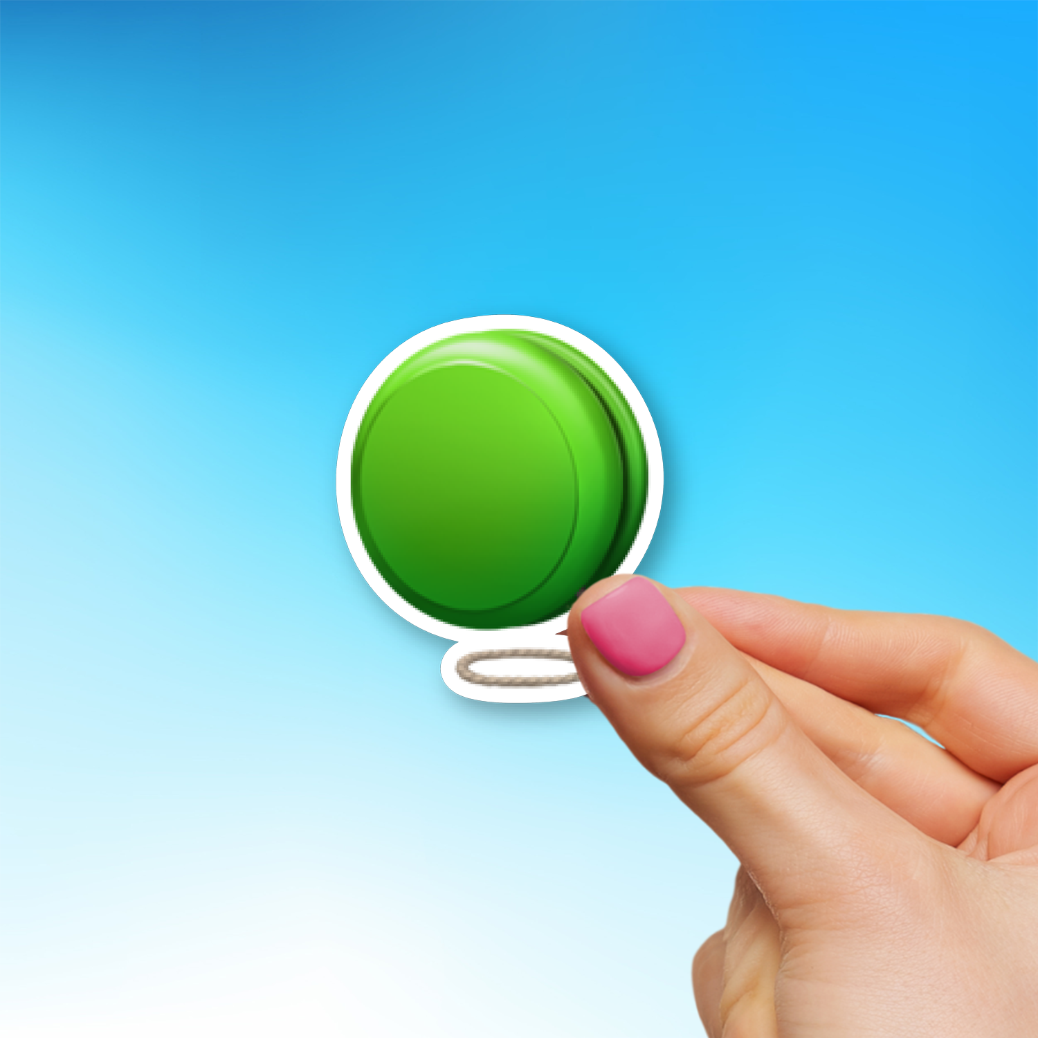🪀 Yo-Yo Emoji Sticker - Die-Cut, Multiple Sizes – EmojiStickers.com